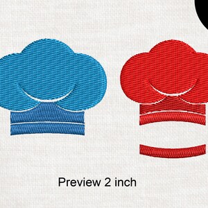 Chef Hat Files for Embroidery Machines Dst Pes Exp Jef Pcd Pcs Pec Vip ...