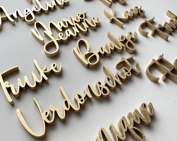 Wedding Place Card, Personalized Wedding Place Table Cards Laser Cut ...