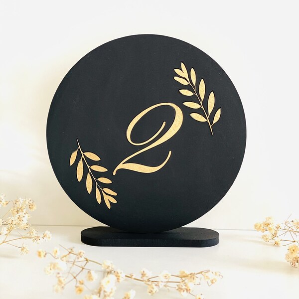 Circle Table Numbers - Etsy