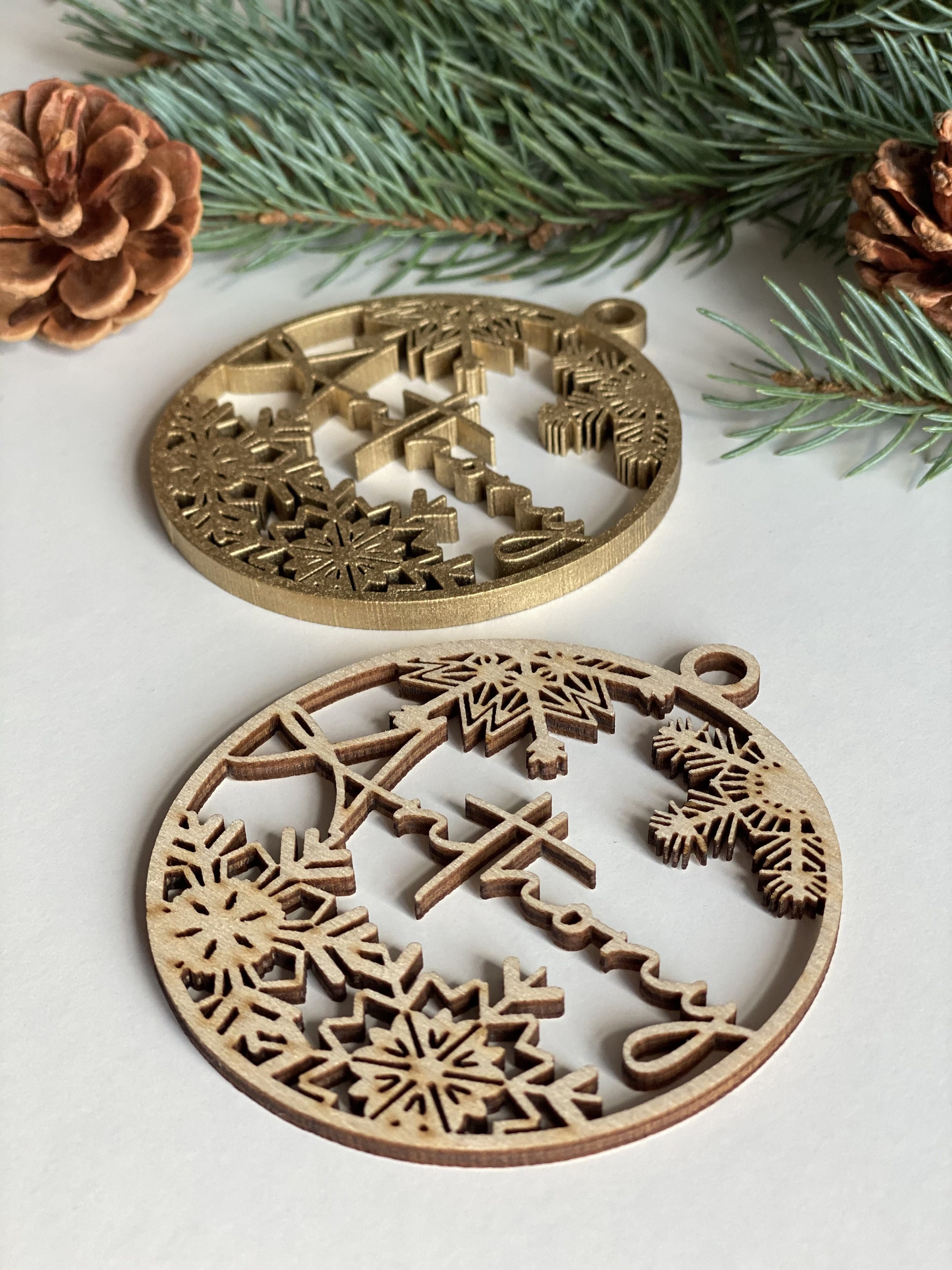 Christmas Baubles Personalized ,CHRISTMAS Gift Tags With Name ,laser ...