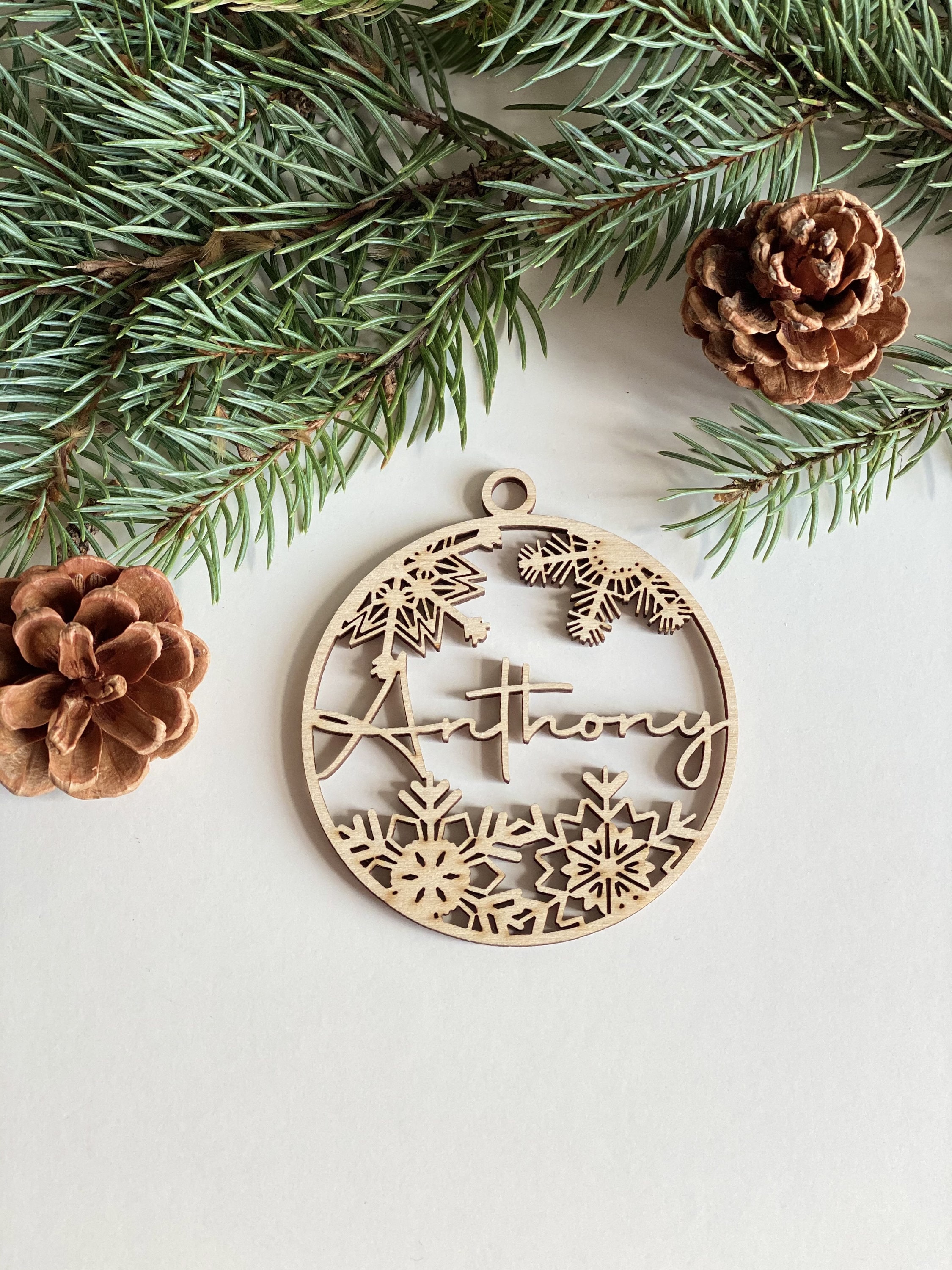 Christmas Baubles Personalized ,CHRISTMAS Gift Tags With Name ,laser ...