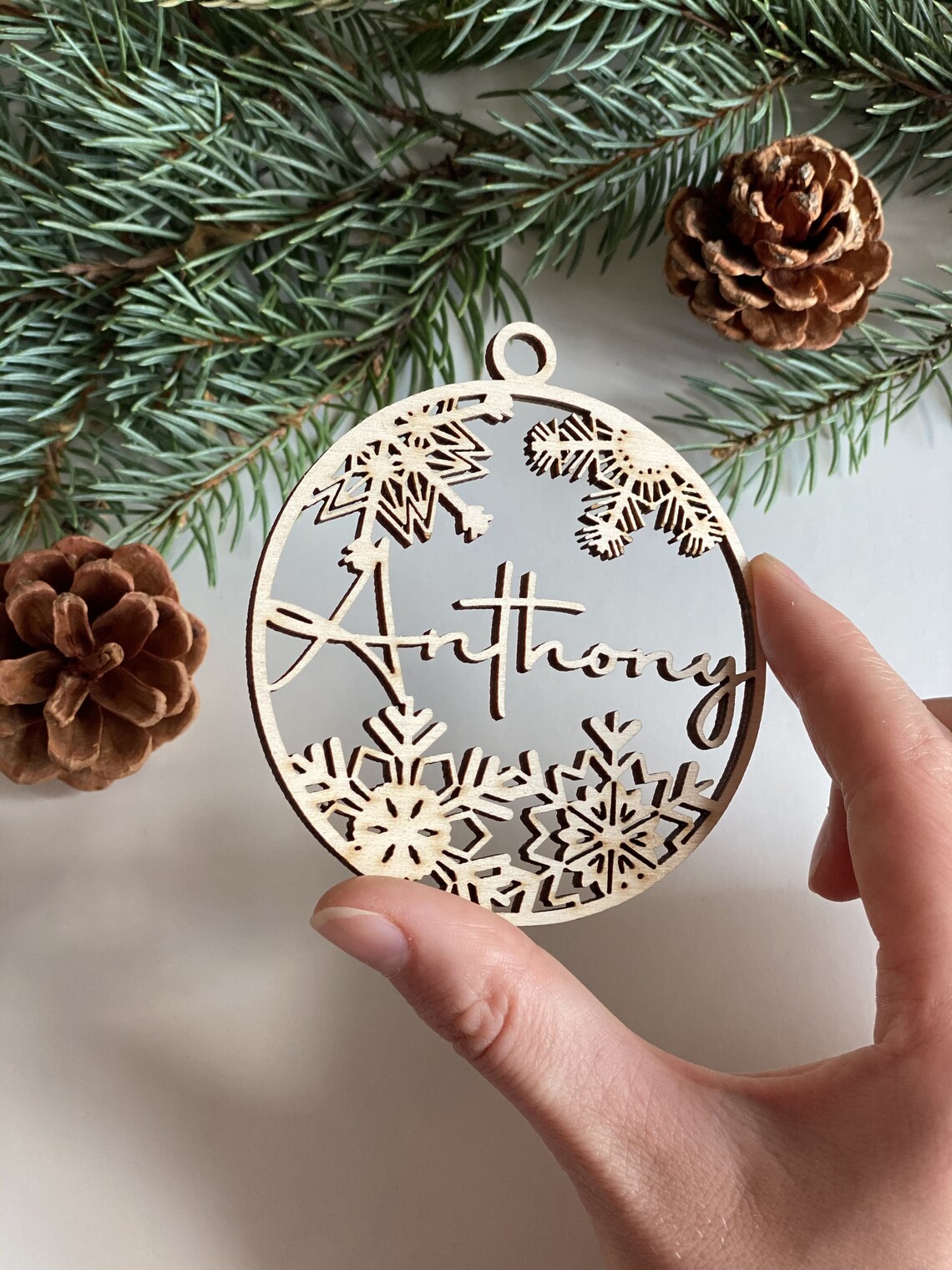 Christmas Baubles Personalized ,CHRISTMAS Gift Tags With Name ,laser ...