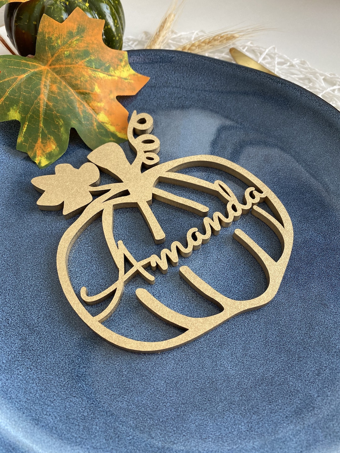 Thanksgiving Place Cards Pumpkin Name Cards Thanksgiving Table Decor ...