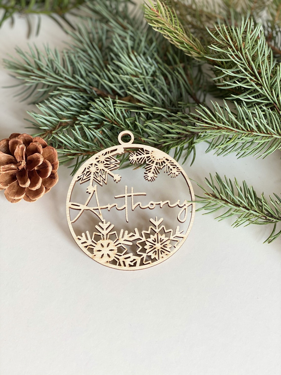 Christmas Baubles Personalized ,CHRISTMAS Gift Tags With Name ,laser ...