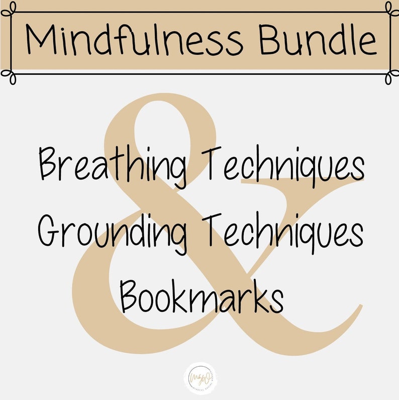 Mindfulness Bundle: Breathing Strategies Grounding - Etsy