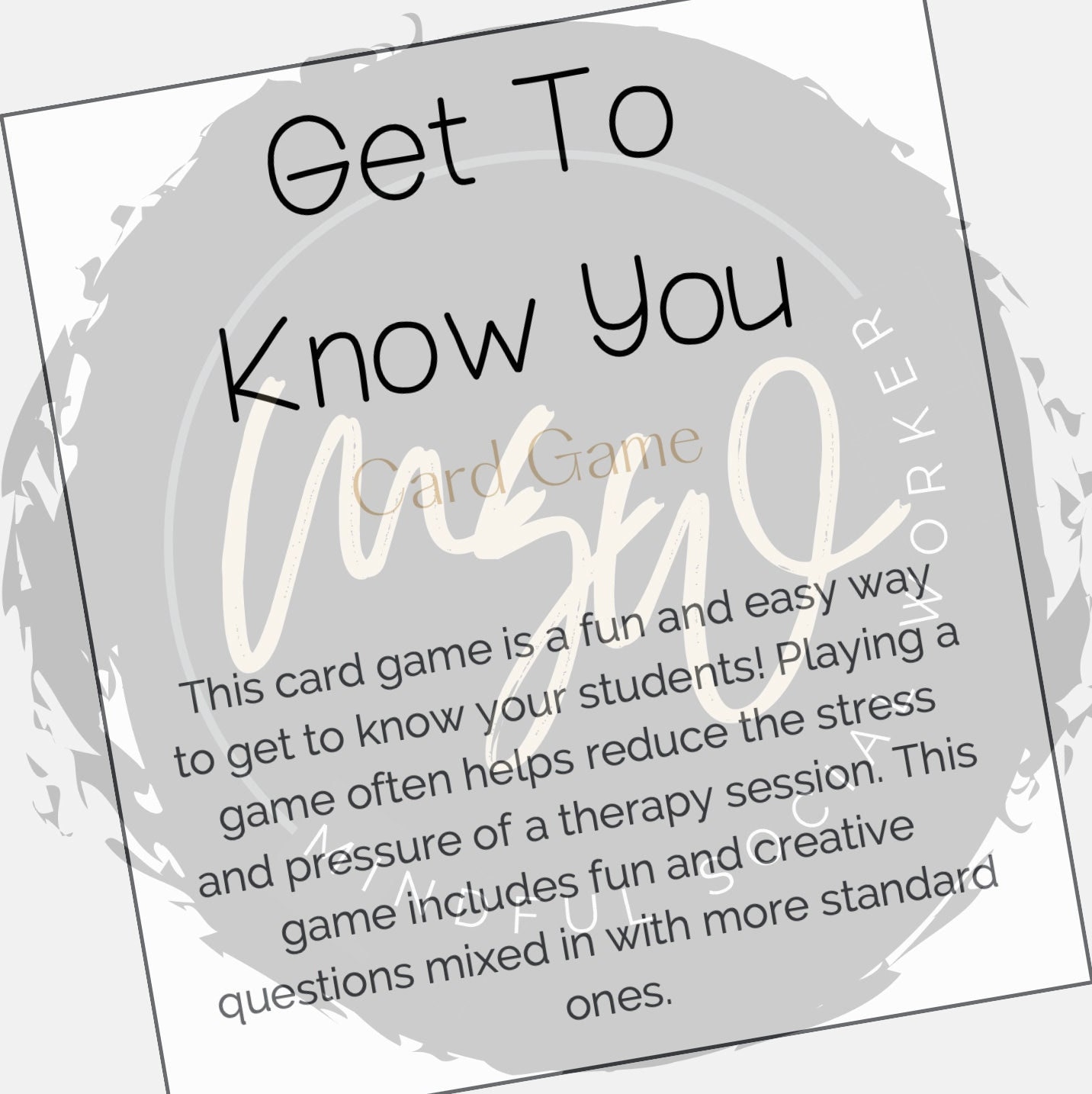 Get to Know You Card Game - Etsy