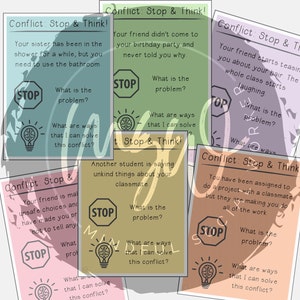 Conflict Resolution Strategies & Cards - Etsy