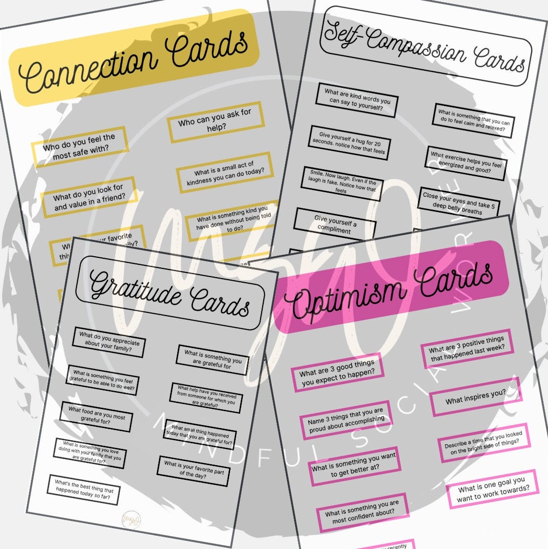 Jenga Counseling Question Cards & Labels - Etsy