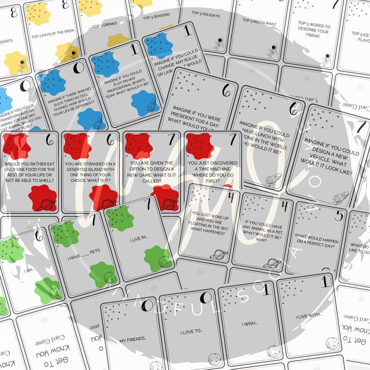 Get to Know You Card Game - Etsy