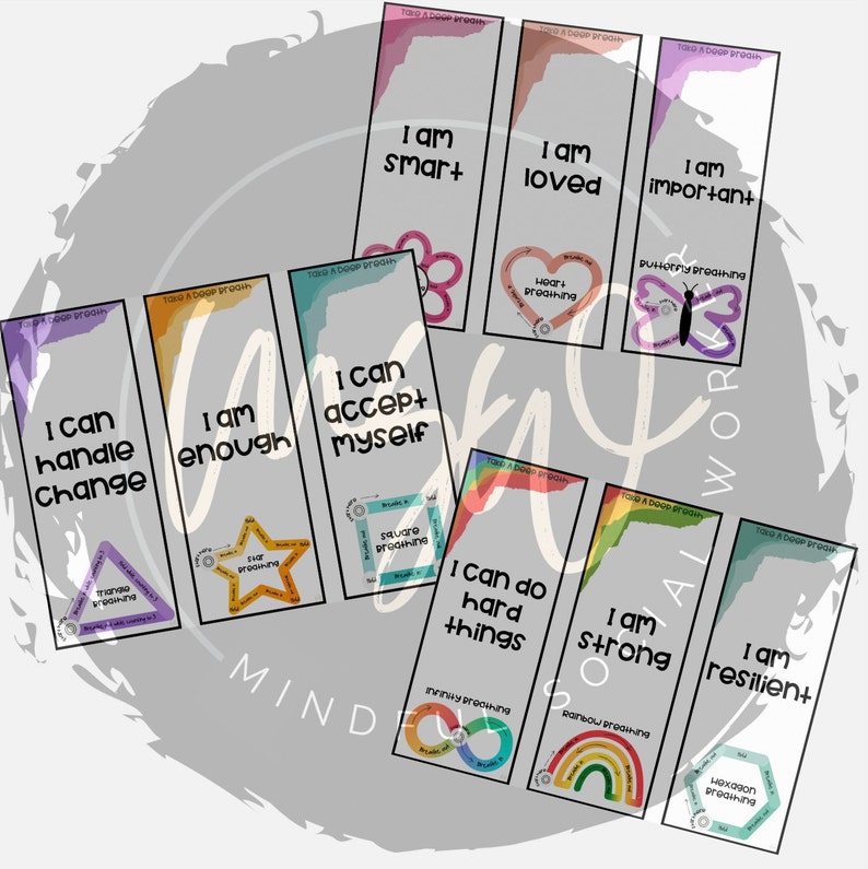 Mindfulness Bundle: Breathing Strategies Grounding - Etsy