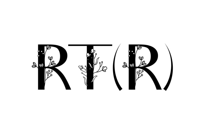 RT(R) Floral PNG File - Etsy