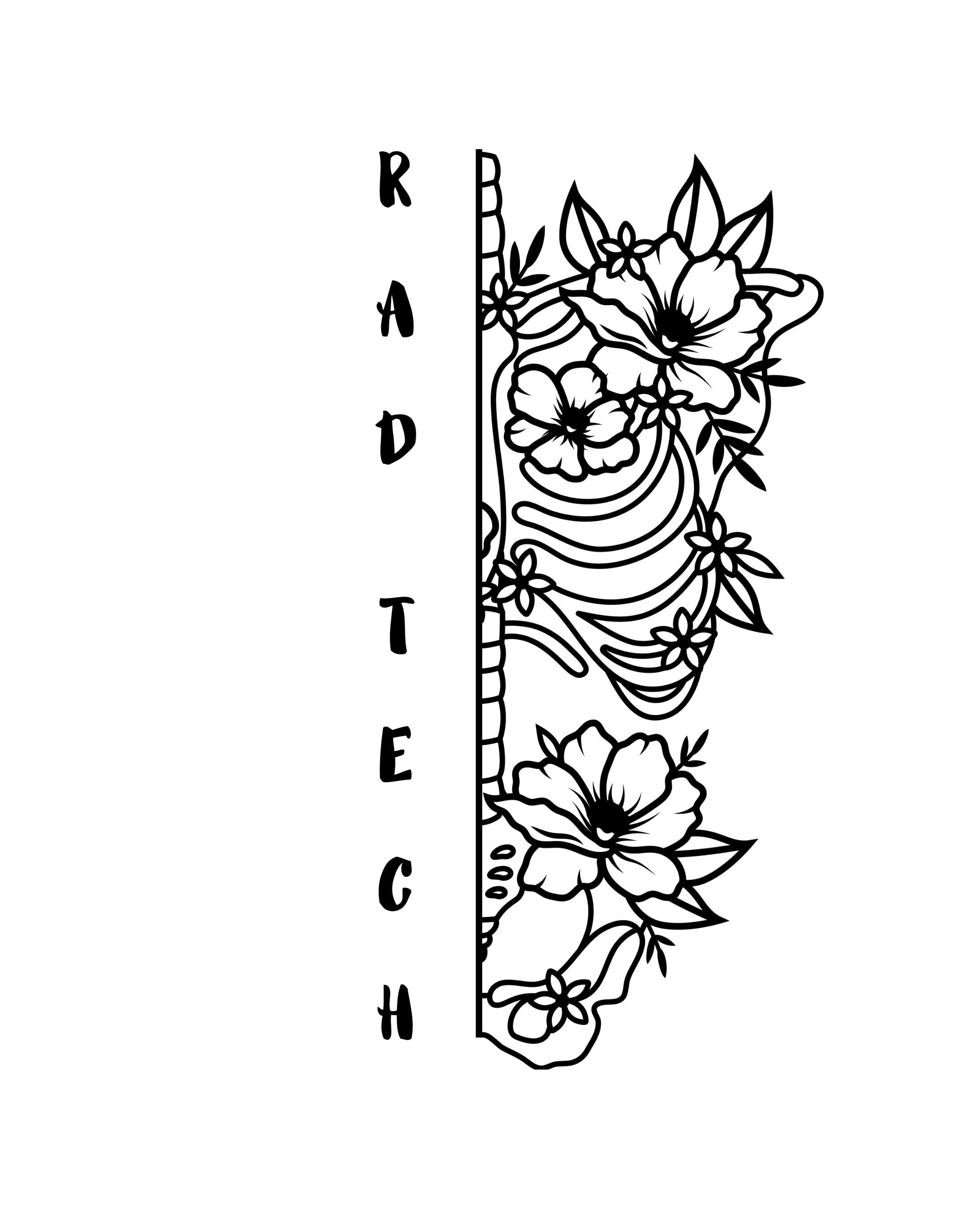 Rad Tech Skeleton PNG - Etsy