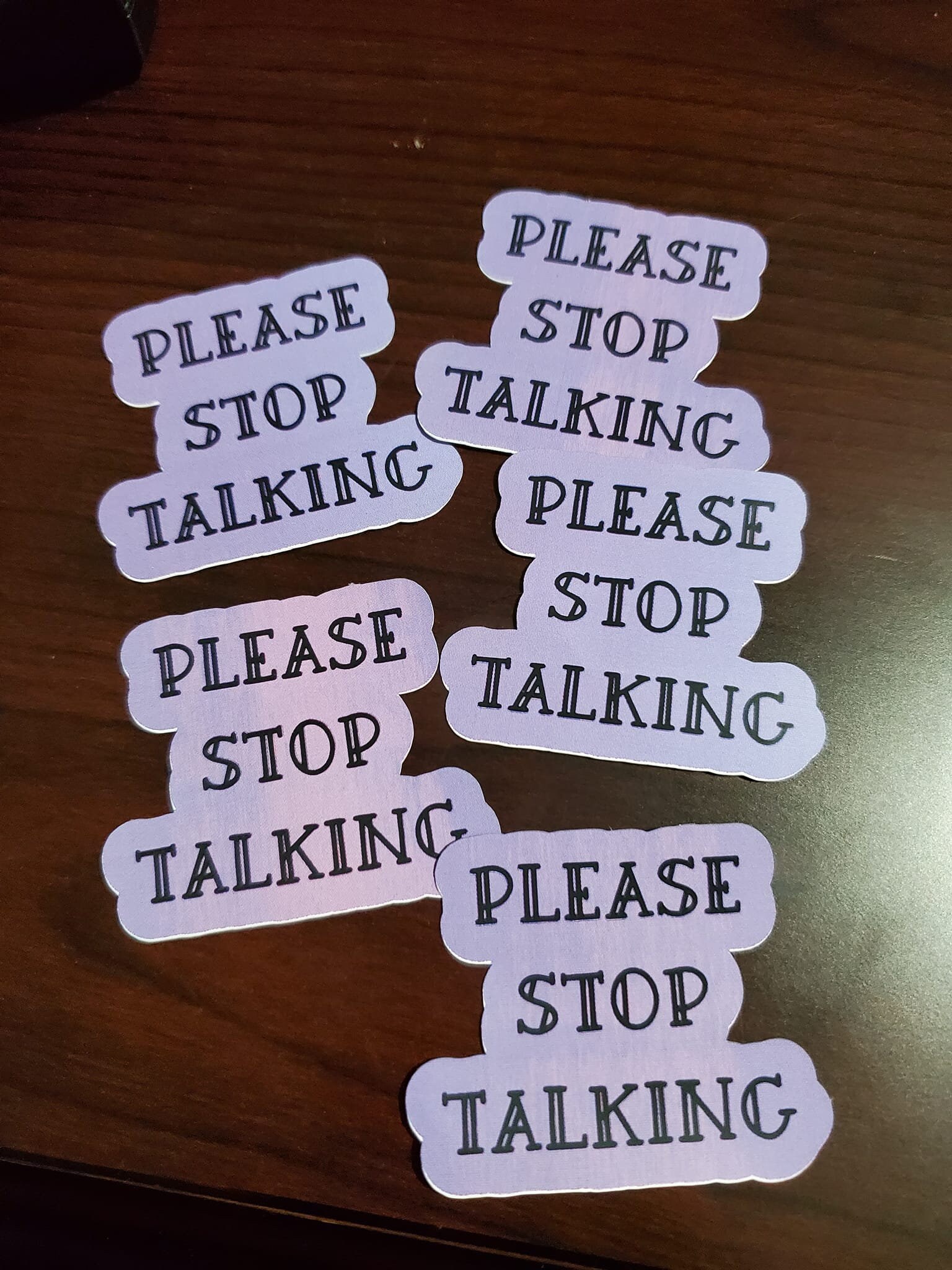 Please Stop Talking