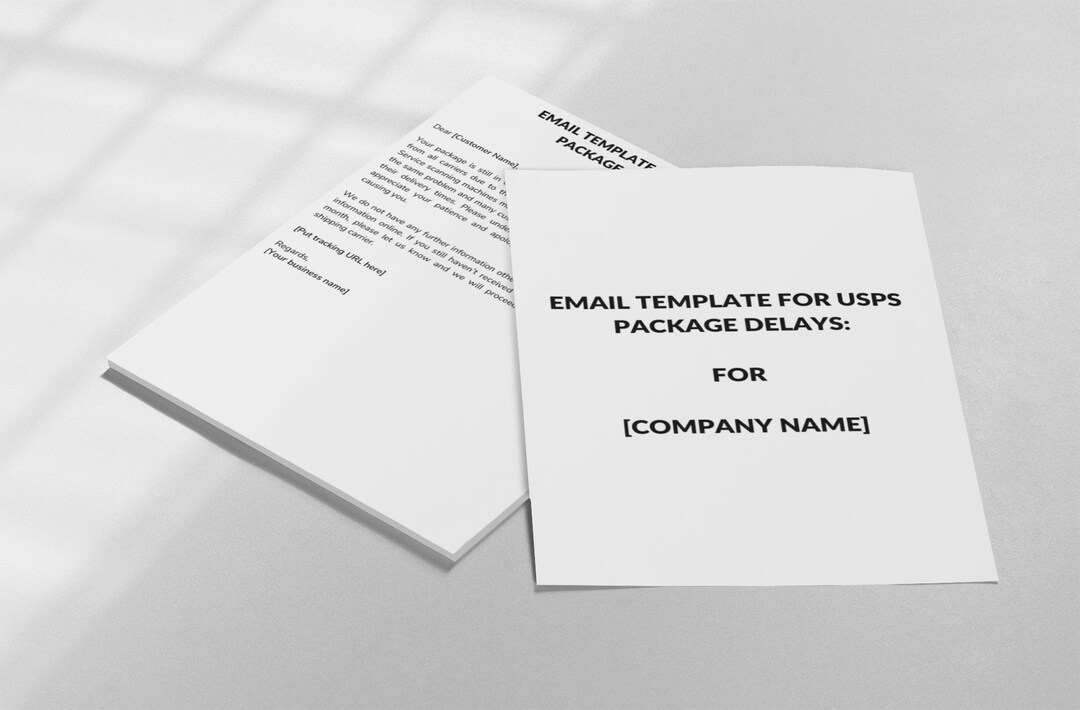 Email USPS Package Delays Template - Etsy