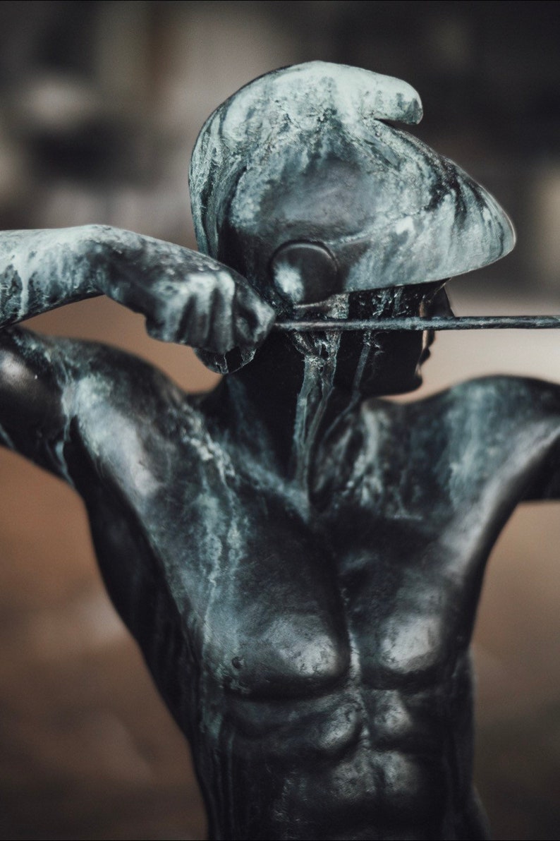 Bogenschütze Skulptur Bronze - Imitation Mit Patina / Kopie Des ...