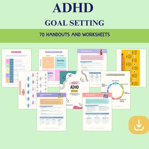 ADHD Executive Functioning Worksheet Bundle for Teens, Time Management ...