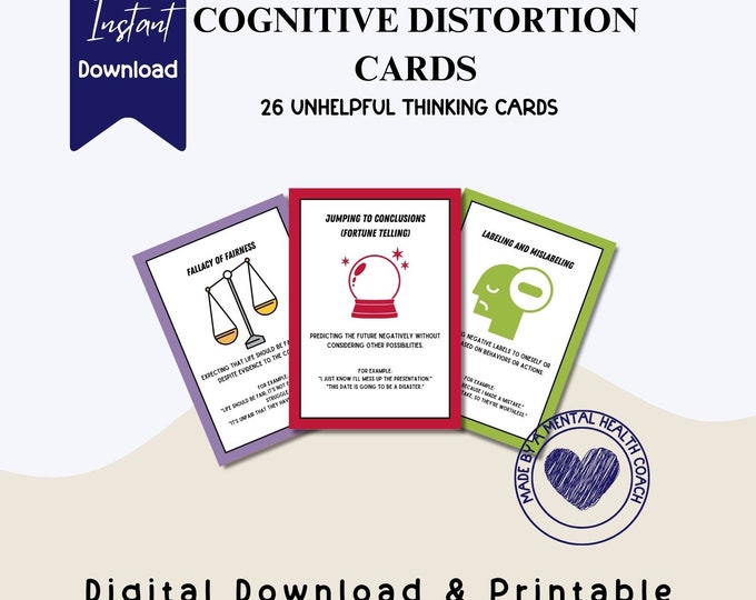 DBT Flash Cards, 50 Cards, Therapy Office Decor, Coping Skills, BPD ...