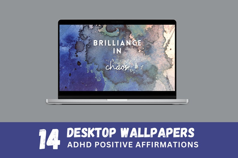 ADHD Desktop Wallpapers: Growth Mindset, Self Care (digital Download ...