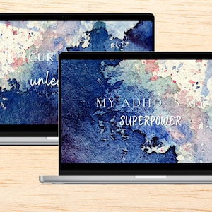 ADHD Desktop Wallpapers: Growth Mindset, Self Care (digital Download ...