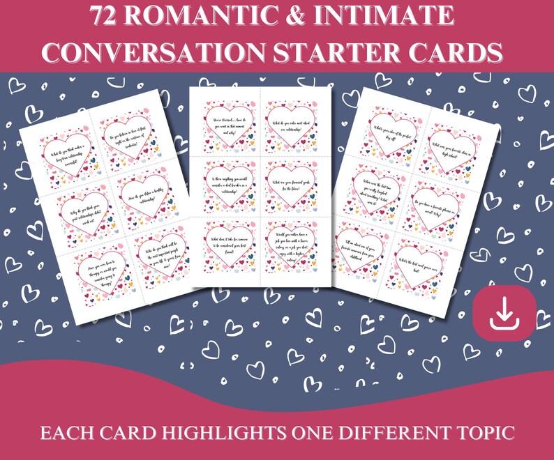 Romantic Date Night Cards Couples Question and Conversation Starters ...