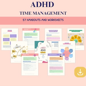 ADHD Executive Functioning Bundle: Teen Time Management, Coping Skills ...