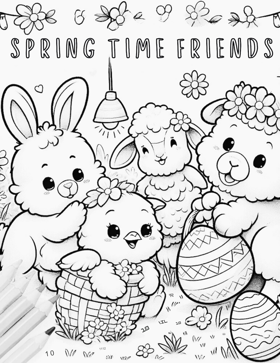 Easter Adventure Coloring Book for Kids: Instant Digital Download of ...