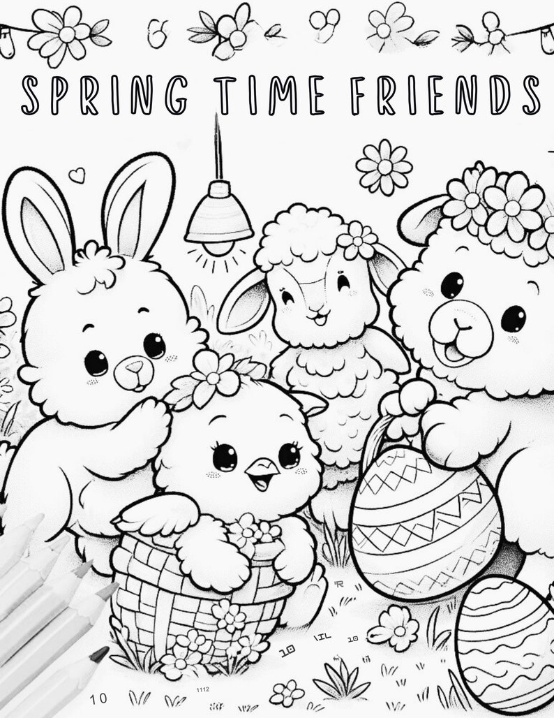 Easter Adventure Coloring Book for Kids: Instant Digital Download of Fun & Interactive Printable ...