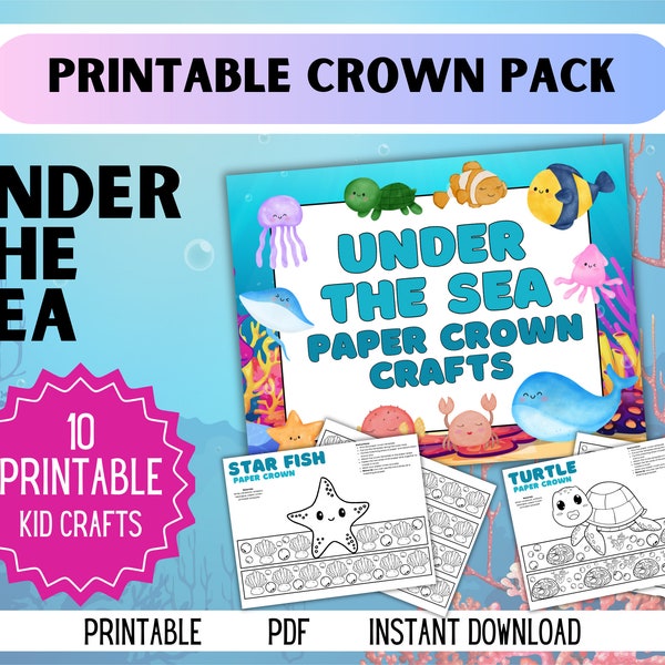 Shark Crown Template - Etsy