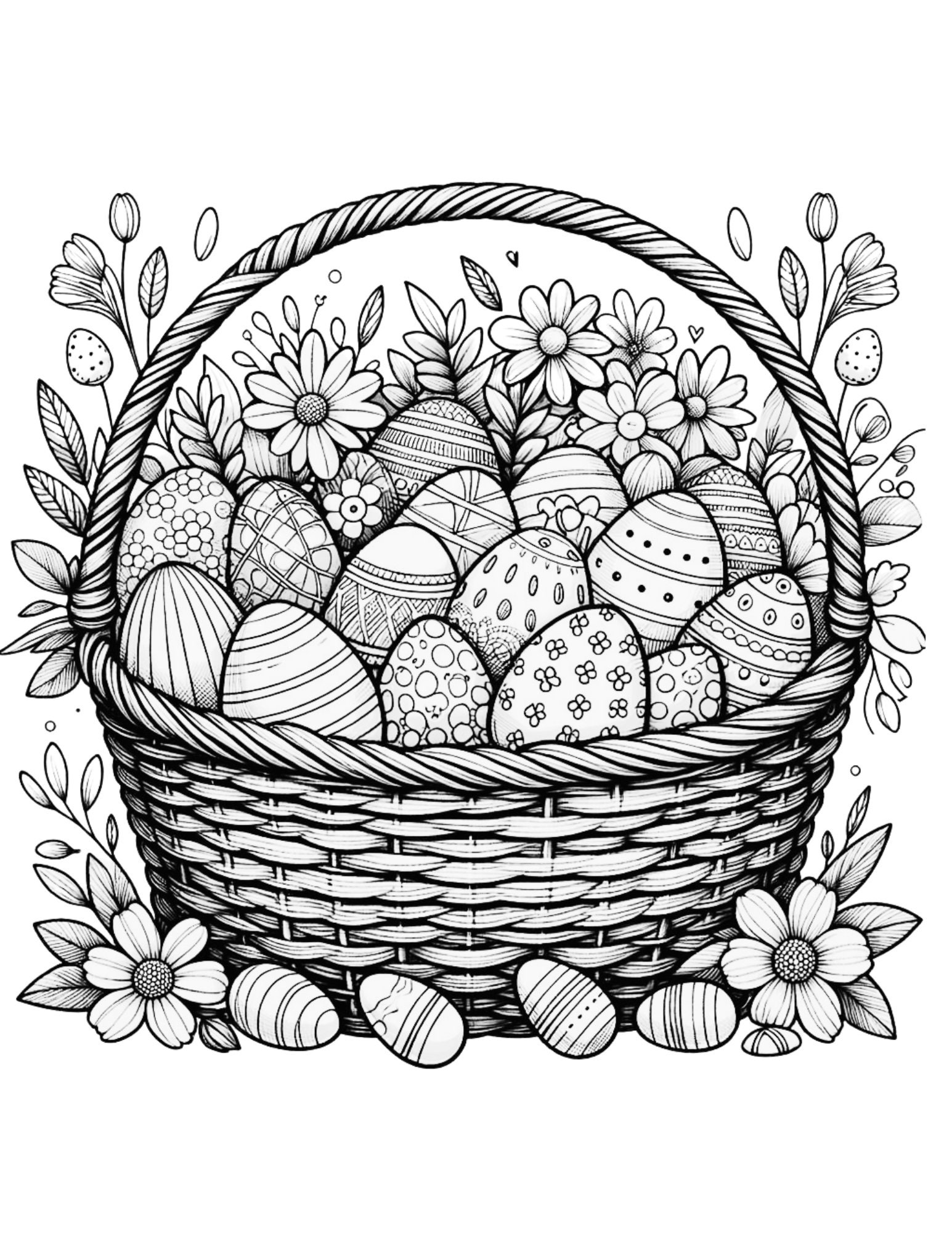 Easter Adventure Coloring Book for Kids: Instant Digital Download of ...