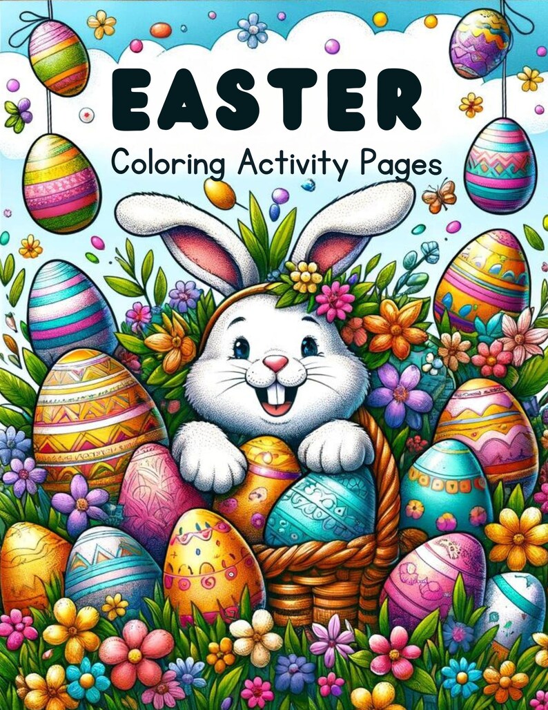 Easter Adventure Coloring Book for Kids: Instant Digital Download of Fun & Interactive Printable ...