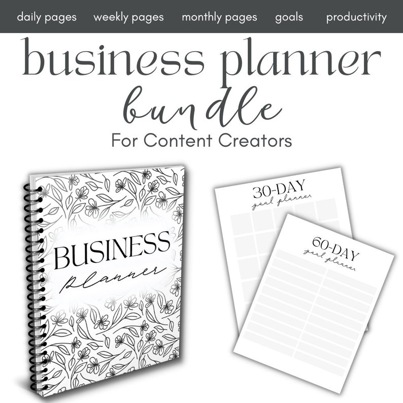 Ultimate Business Planner Bundle for Entrepreneurs: Daily, Weekly ...