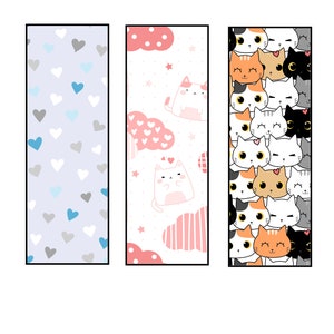 Kids' Printable Bookmark Set 42 Colorful & Fun PDF Designs, Immediate ...