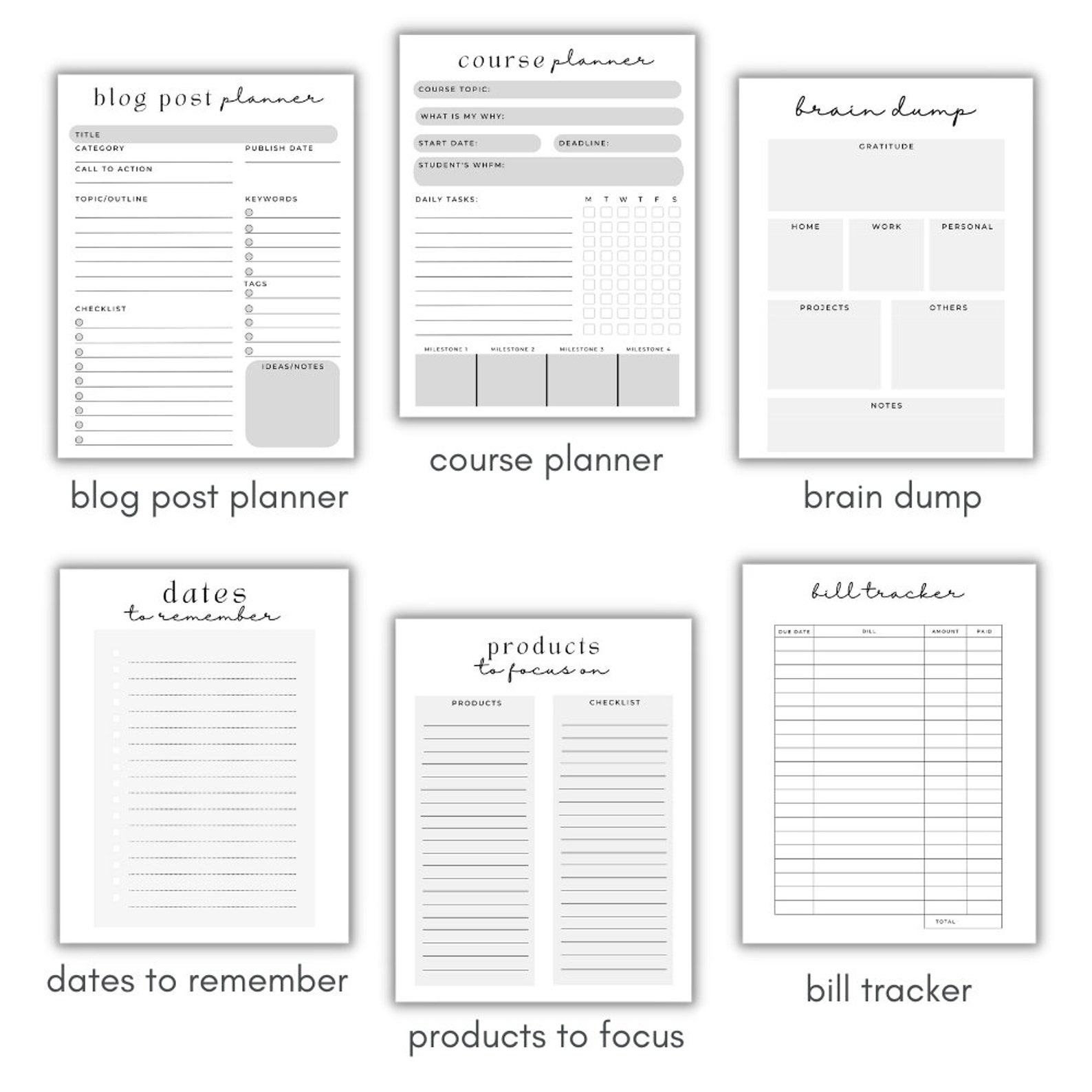 Ultimate Business Planner Bundle for Entrepreneurs: Daily, Weekly ...