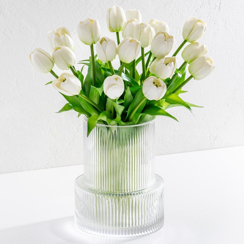 Fluted Vase - Etsy