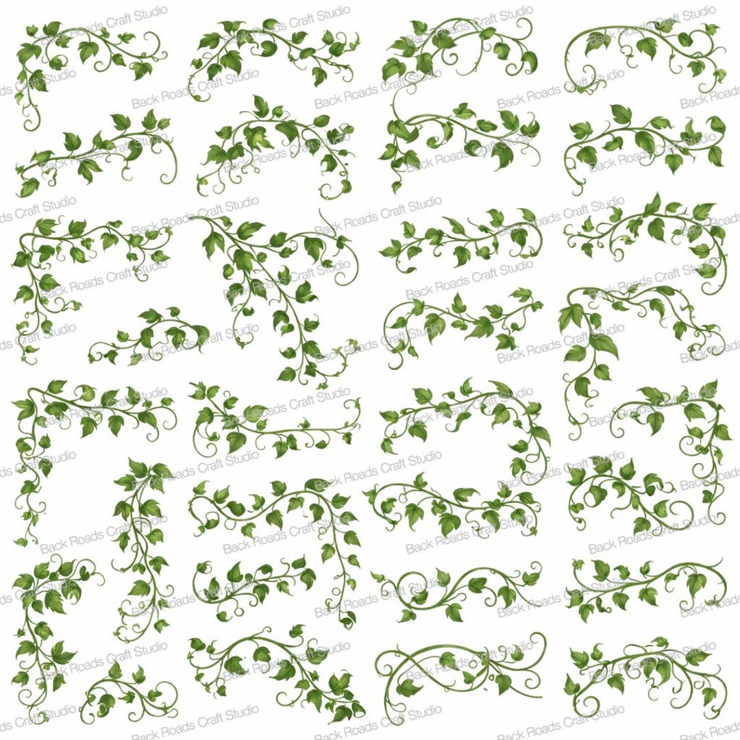Vines Nail Art Waterslide Decal Set of 50 + Bonus , Instructions - Etsy