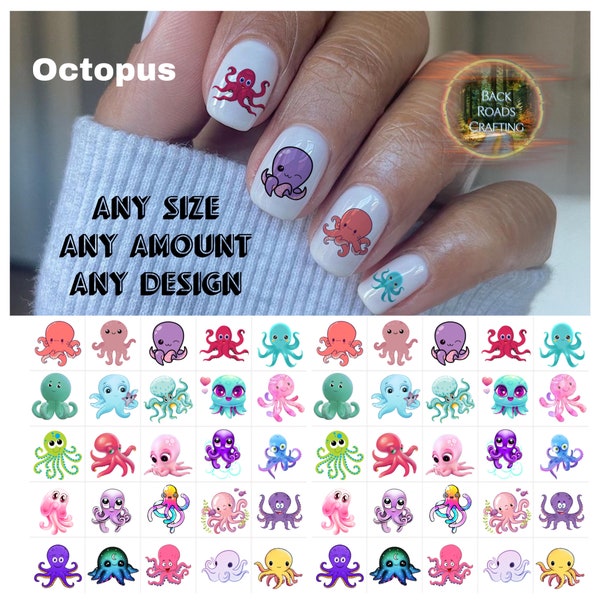 Octopus Nails - Etsy