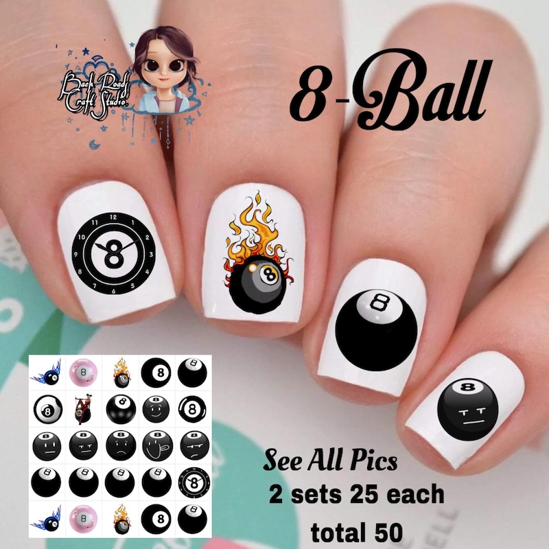 8 Ball Decal - Etsy