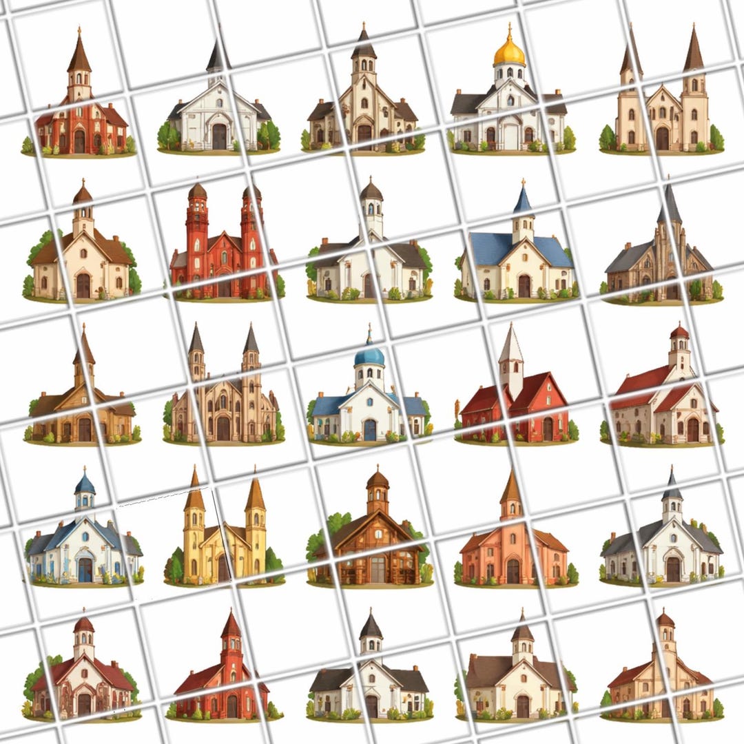 Church Faith Nail Art Waterslide Decals Set of 50 + Bonus, Instructions ...