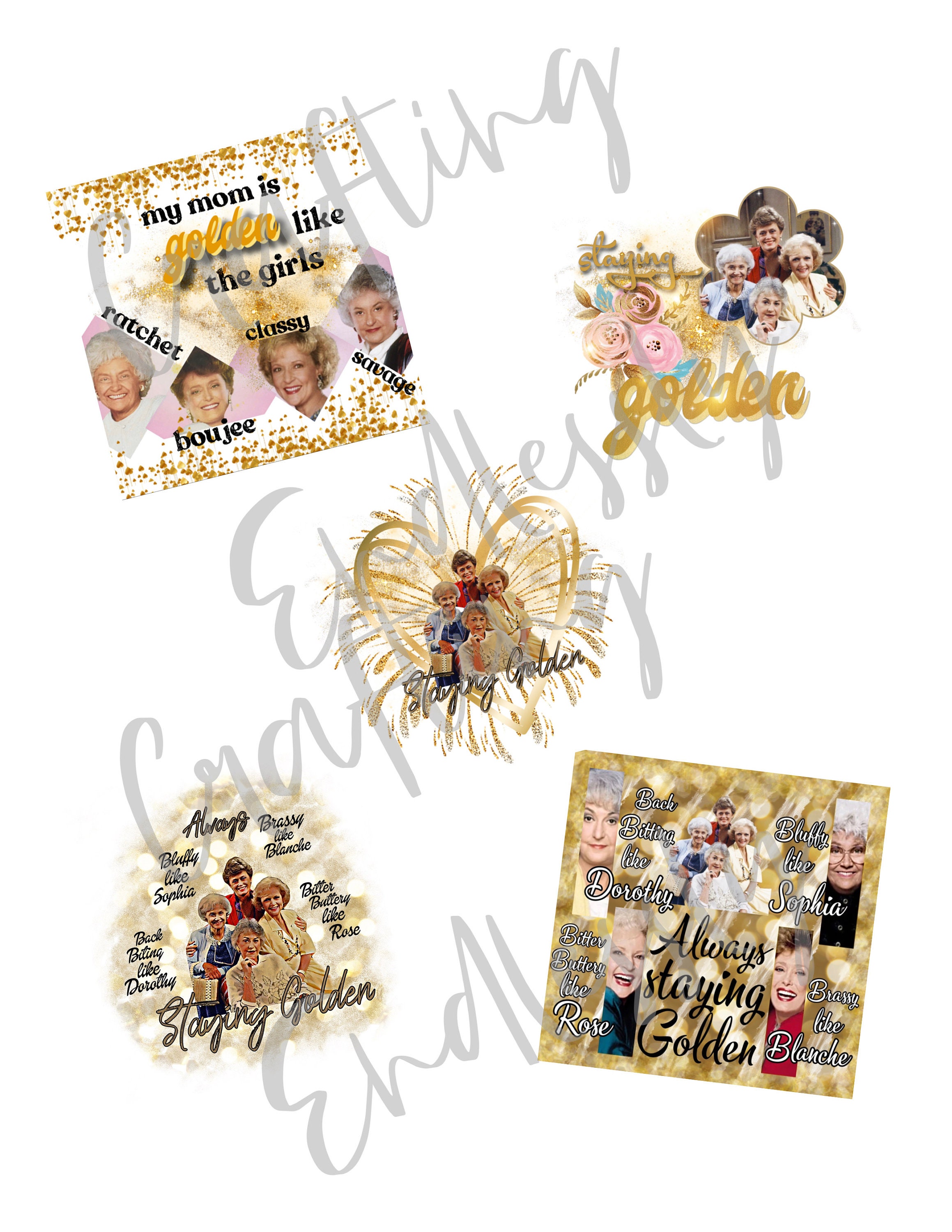 Golden Girls Digital Download 5 Pack of Images - Etsy
