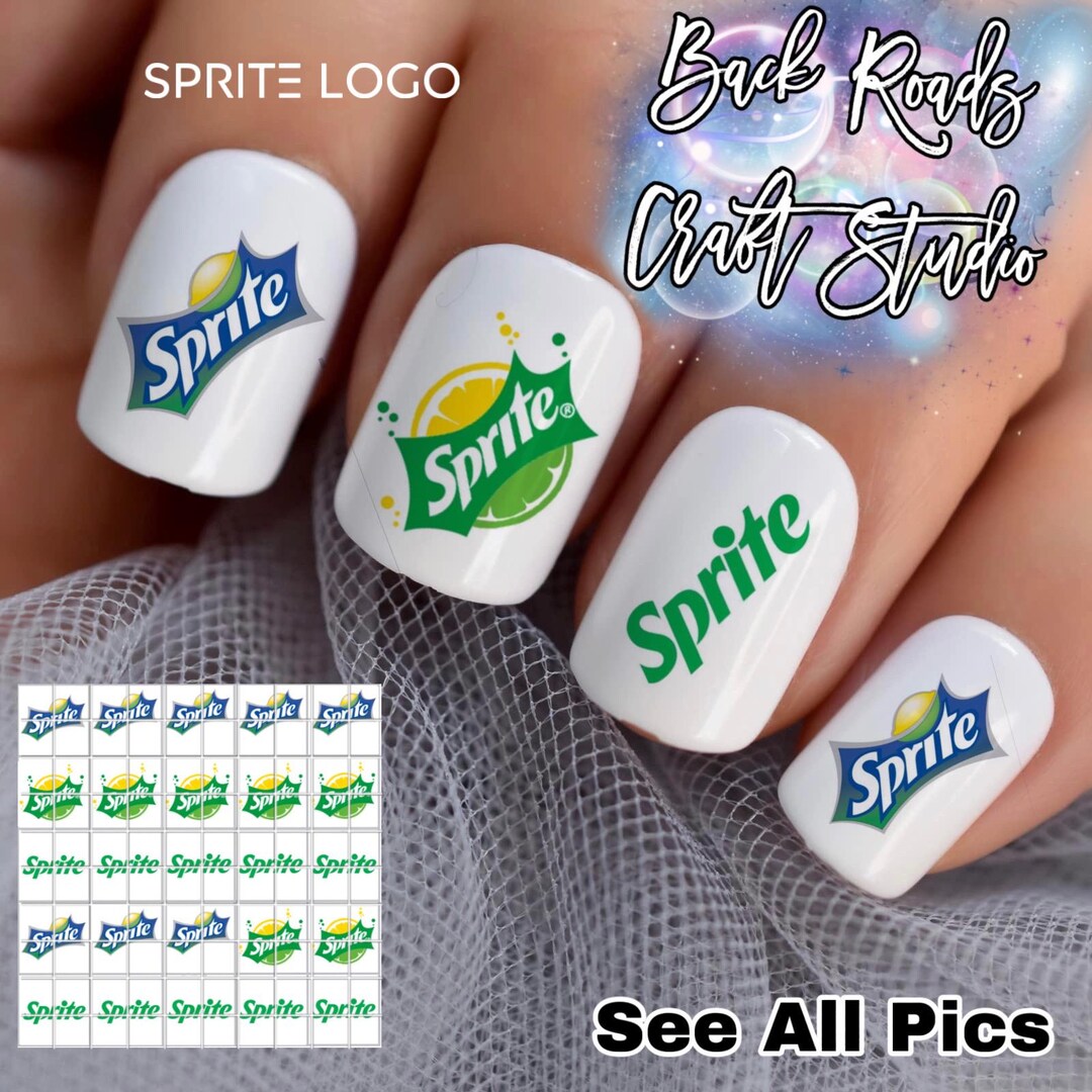 Sprite Nail Art Waterslide Decals Set of 50 + Bonus, Instructions ...