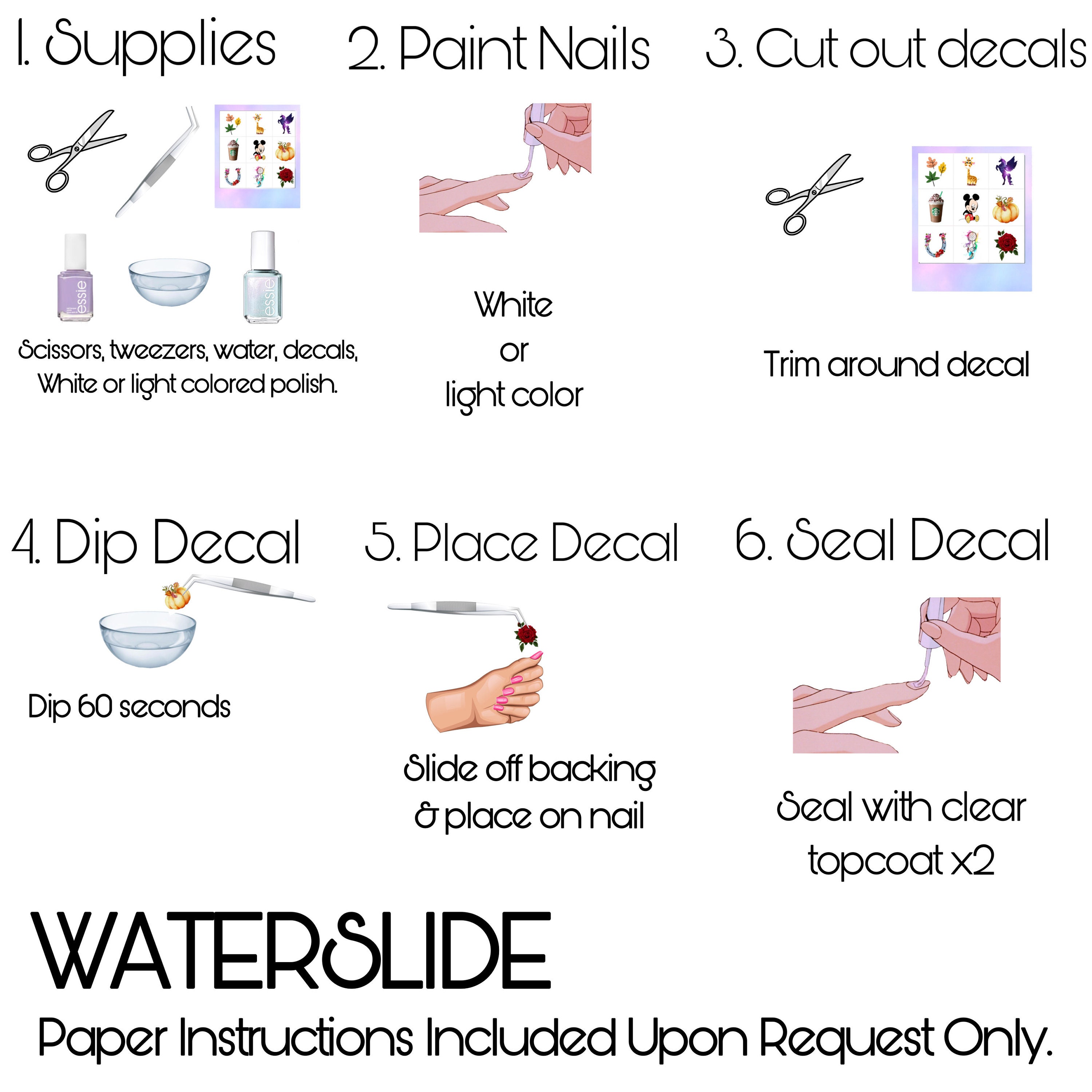 Nurse Doctor Nail Art Waterslide Decal Stickers Set of 50 - Etsy