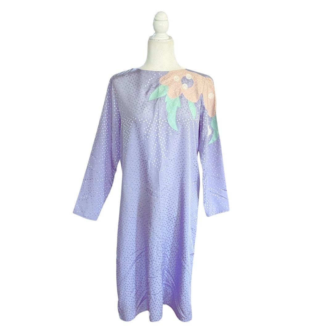 Vintage Hal Ferman Shift Midi Dress Dress 12 Purple - Etsy