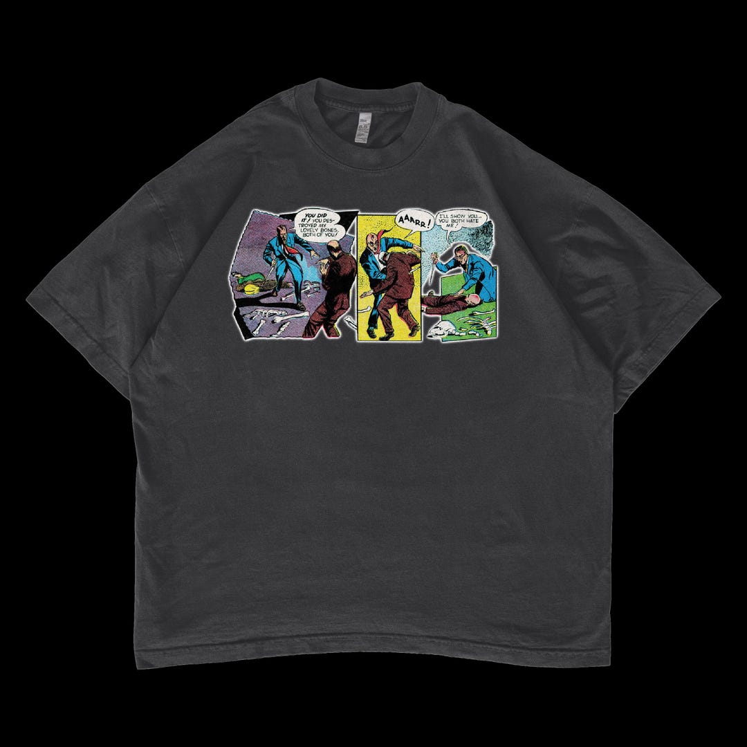 Horror Comic T-shirt Boneyard - Etsy