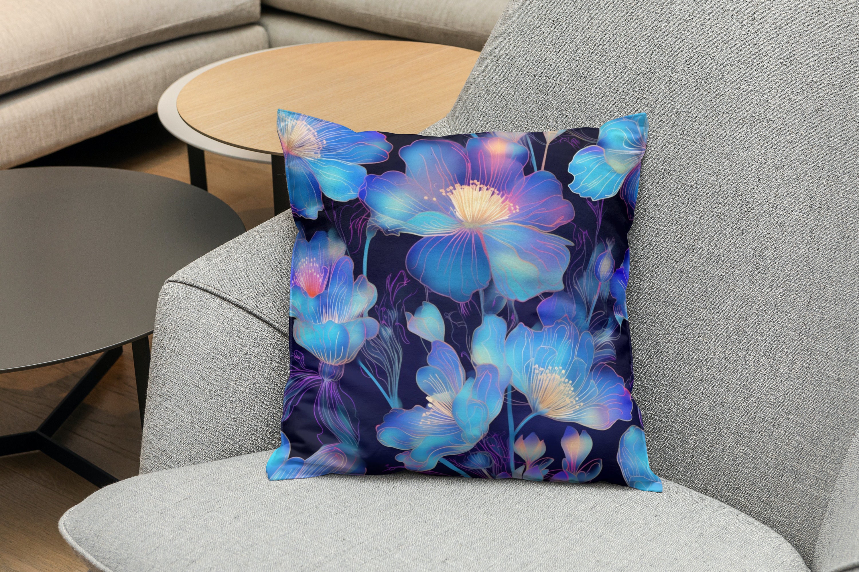 Neon Flowers Seamless Digital Paper | Digital Paper | Patterned Digital ...