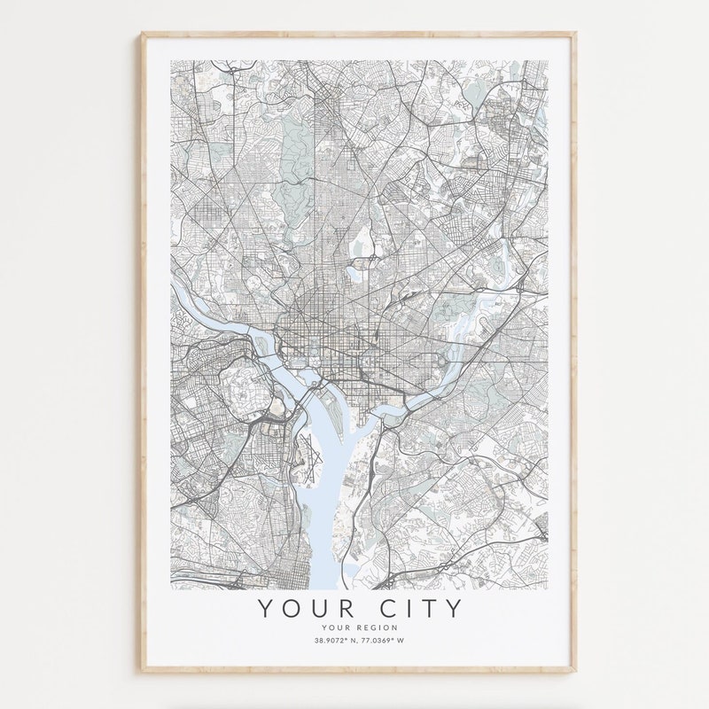 Framed Map - Etsy