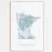 Minnesota Map Print, Map of Minnesota, Minnesota State Home Gift ...