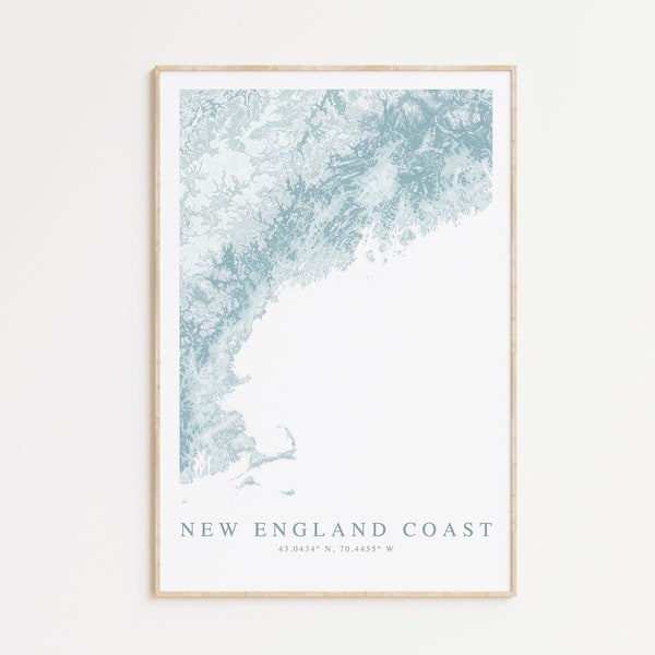 New England Poster - Etsy