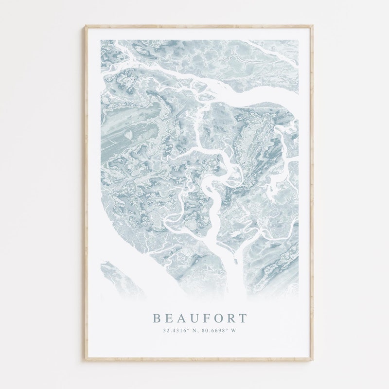 Beaufort Sc Maps - Etsy