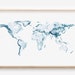 World Map Print, World Map Poster, Map of the World Poster, Map of the ...