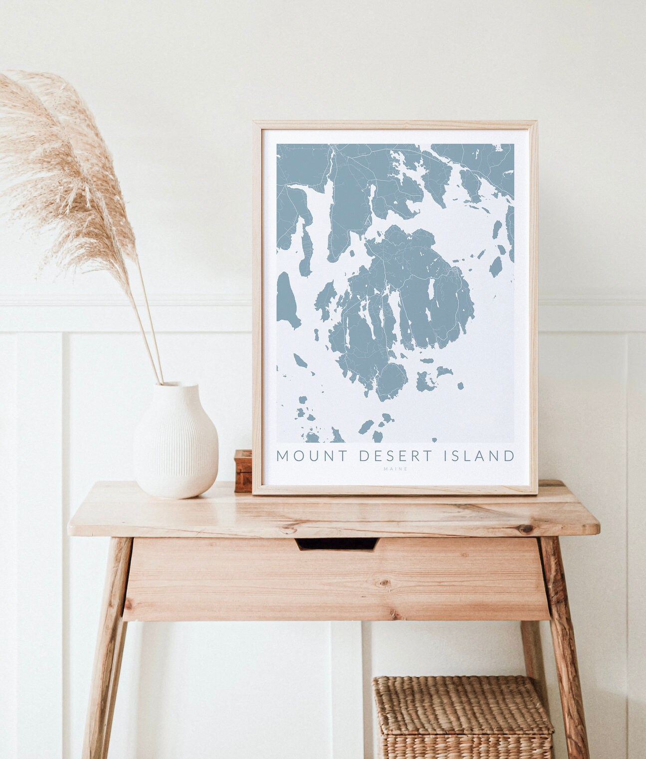 Mount Desert Island Map Print, Mount Desert Island Poster, Minimalist ...